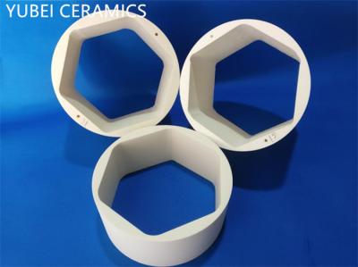 China Innensechskant-Keramikrohr mit hohem Aluminiumoxidgehalt für mechanische Teile zu verkaufen