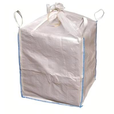 China Hot Sale 1 Ton 1000kg Jumbo Bag Big Bag Super Sack With Flat Bottom Discharge Fibc Bulk Bag for sale