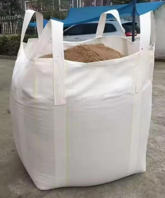 China Bolsa FIBC a granel de trabajo pesado Diseño circular Estructura de tela mejorada adecuada para el almacenamiento de gránulos de polvo y agregados en venta