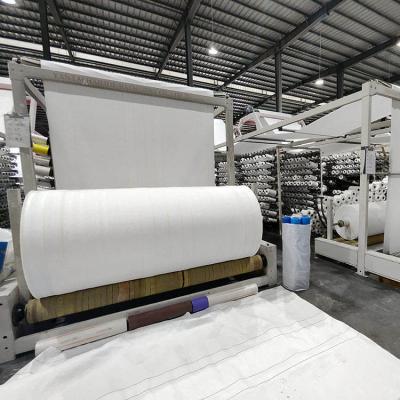 China Durable White PP Woven Cloth Roll Material Transparent Finish For FIBC Bag Application for sale