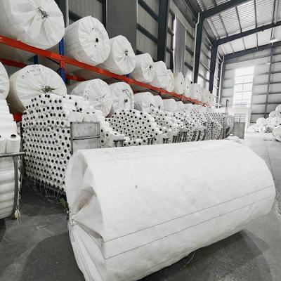 China High Strength White PP Plastic Woven Fabric Roll Material Transparent Cloth FIBC Use for sale