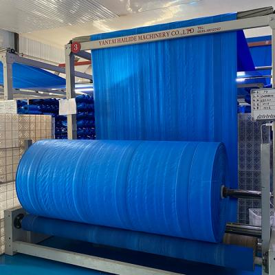 China White PP Plastic Woven Cloth Roll Material Transparent Fabric Roll For FIBC Jumbo Bag Use for sale