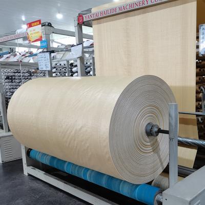 China High Strength White Transparent PP Woven Bag Roll Material Suitable For FIBC Bulk Bag Production for sale