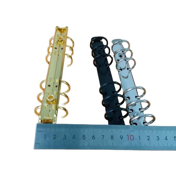 Quality Wholesale Office Supplies Customize Colorful O Shape 6 Ring Binder Mechanism Loose Leaf Folder Stationery Accessories for sale