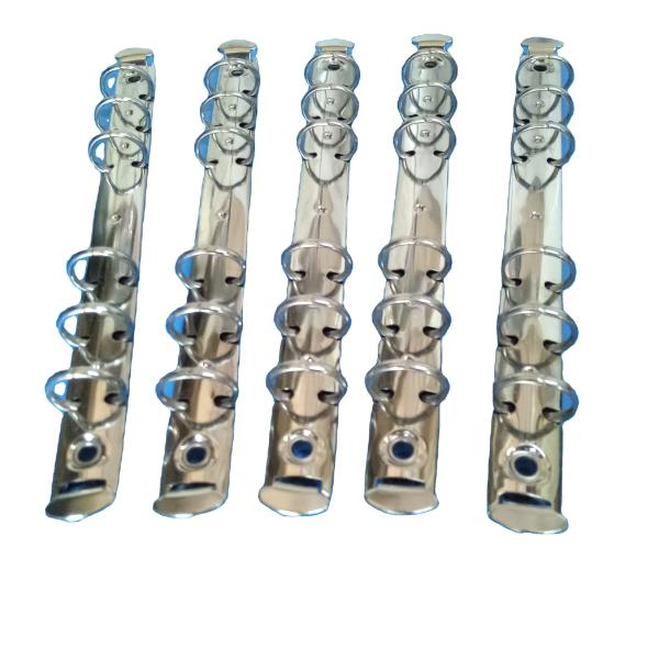 Quality Wholesale 6-Ring Silver Metal Binder Clips | Customizable Size & Color | OEM/ODM for sale