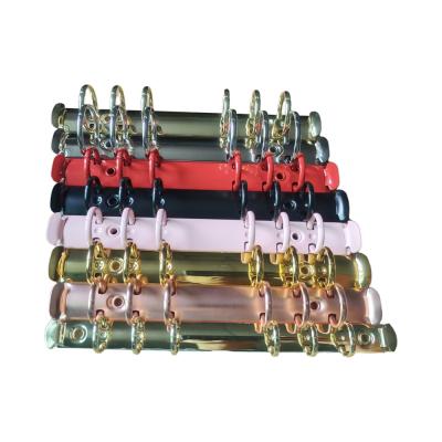 China A6 Detachable Metal Ring Binder 6-Hole Strip Back Panel Loose-leaf Metal Clips Notebook Bag Shape Data File Folder Accessories for sale