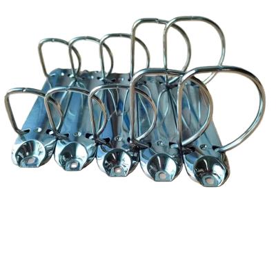China Customized Metal 3 Ring Book Binder Clip Black Ring Binder Clip Mechanism for Folder for sale
