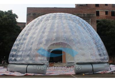 China 6M Dia Double Layer Bubble Tent Night Advertising Inflatable Clear Dome Tent for sale