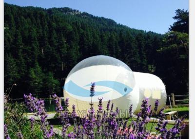 China Transparent Inflatable Bubble Tent Night , PVC Tarpaulin Inflatable Bubble Room for sale