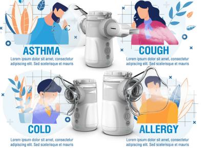 China De Machine Medische Verwijderbare Batterij van baby Neus Draagbare Nebuliser voor Koude Hoest Te koop