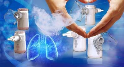 China Nebulizer de malha médica alimentado por bateria e DC USB com taxa ajustável à venda