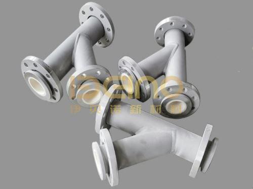 Tubo con revestimiento de manga de cerámica industrial con revestimiento de cerámica de alumina