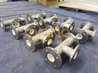 China Custom Alumina Ceramic Lined Tee for Abrasive Material Conveying for sale