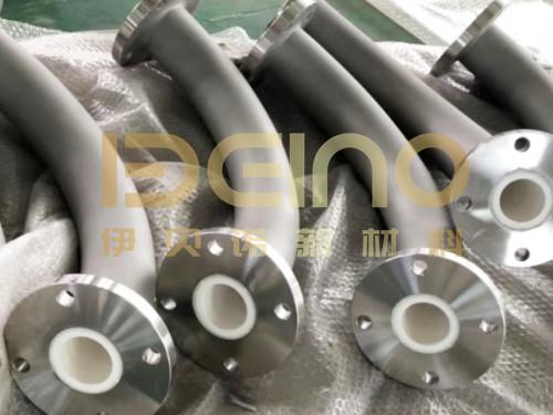 Tubo con revestimiento de manga de cerámica industrial con revestimiento de cerámica de alumina