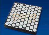 China Alkali Resistance Rubber Ceramic Liners Ceramic Composite Rubber Sheet for sale