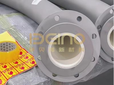 Cina Tubo di ceramica rivestito resistente all'usura per il trasporto chimico in vendita