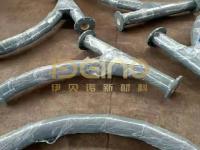 China Ceramic Lined Composite Y-type Tee Pipeline Connections for sale