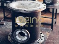 China Ceramic Lined Composite Y-type Tee Pipeline Connections for sale
