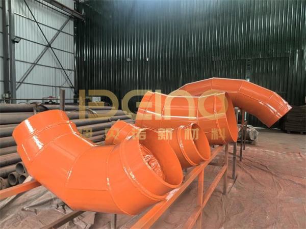 Large-diameter ceramic patch pipes Alumina ceramic lined pipe Ceramic tile lined pipe Ceramic lined pipe for mining slurry transport Cement plant coal dust ceramic lined pipe