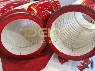 China Wear-resistant ceramic lined concrete pump fittings Extend the Service Life of Your Construction Machinery with Alumina Ceramic Lined Concrete Pump Pipeline for sale