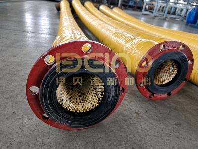 China Ceramic Lined Rubber Hose for Abrasive Sand Transfer at Ports for sale