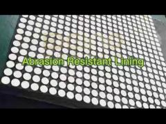 Revestimentos cerâmicos de borracha vulcanizada a quente resistentes ao desgaste industrial