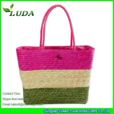 Cina LUDA Colorful Straw Bags Wheat Straw Bags in vendita