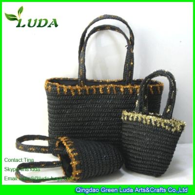 Cina LUDA Straw Beach Sets Wheat Straw Beach Bags Manufacture in vendita