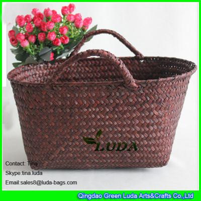 Cina LUDA large designer handbags colored seagrass straw hobo bags in vendita