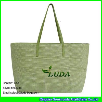 Cina LUDA cheap discount handbags for sale summer beach straw paper straw bags in vendita