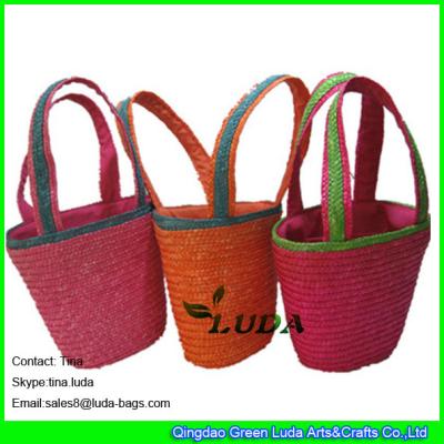 Cina LUDA cheap handbags online small ladies wheat straw bags wholesale in vendita