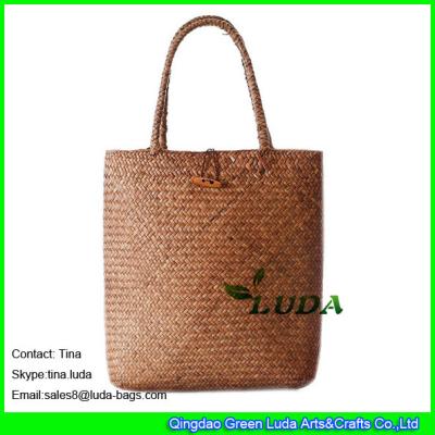 中国 LUDA Handmade Womens Straw Summer Holiday Tote Handbag Sea Beach Shoulder Bag 販売のため