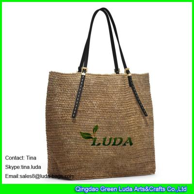 China LUDA 2016 summer stylish handbags raffia tote straw beach shoulder bags en venta
