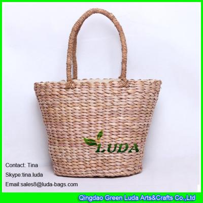 China LUDA designer inspired handbags ice creem woven straw beach handbags for sale