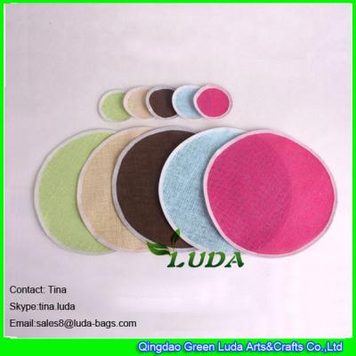 中国 LUDA custom recylced restaurant paper straw costers and placemats 販売のため