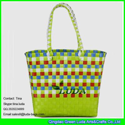 China LUDA Waterproof handbags pp strap woven straw handbags 2016 for sale