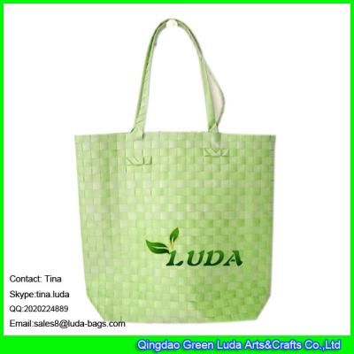 China LUDA blue pp strap cheap straw handbags waterproof wholesale handbags for sale