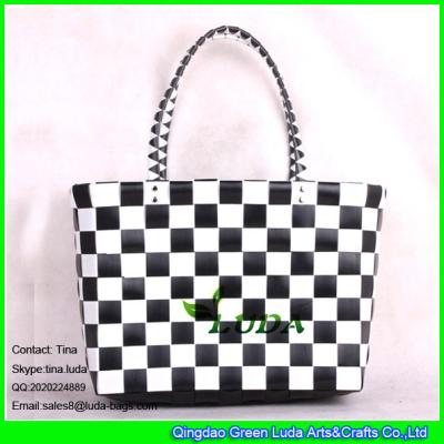 China LUDA online handbags pp straw fashion straw tote bag for girls for sale