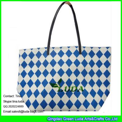 中国 LUDA summer women straw handbags cheap beach paper straw bags 販売のため