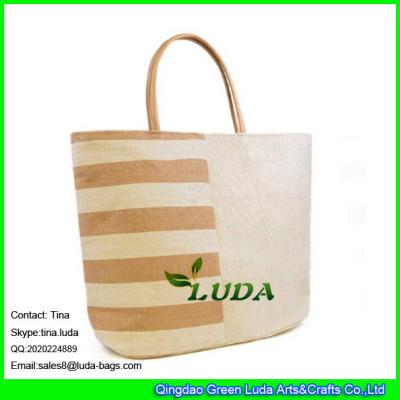 中国 LUDA fashion beach handbags wholesale paper straw bags 販売のため
