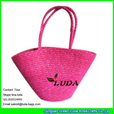 China LUDA wheat straw beach bags and totes cheap straw beach bags for sale