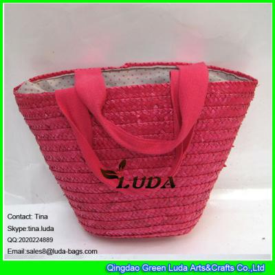 China LUDA 2012 fashion wheat straw bags for sale