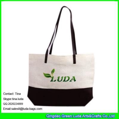 China LUDA promotion new coming paper straw bucket bag for sale
