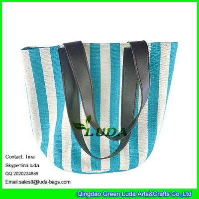 China LUDA vertical stripe beach bag 2016 summer paper straw lady bag for sale