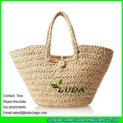 China LUDA 2016 fashion straw bag corn husk straw handmade new straw bags for sale