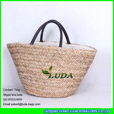 Cina Nuova borsa della paglia della palma della vendita all'ingrosso della borsa della paglia di LUDA in vendita