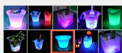 China 2016 New Chargable Led Ice Bucket Stable Chraging Current with GEL Battery Led Constant Li for sale