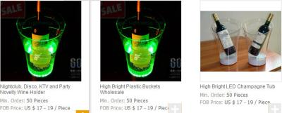 China Led ice buckets for Nightclub, Disco, KTV and Party Novelty Wine Holder from China Factory for sale