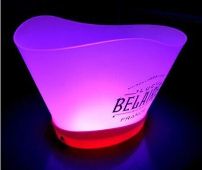 China Color changing sharp gear illuminated led ice bucket remote with stand lighted ice buckets for sale