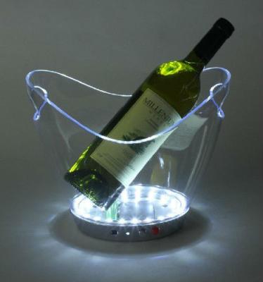 China Wholesale plastic flexible champagnes Led ice bucket wine buckets L27*W20*H22CM for sale